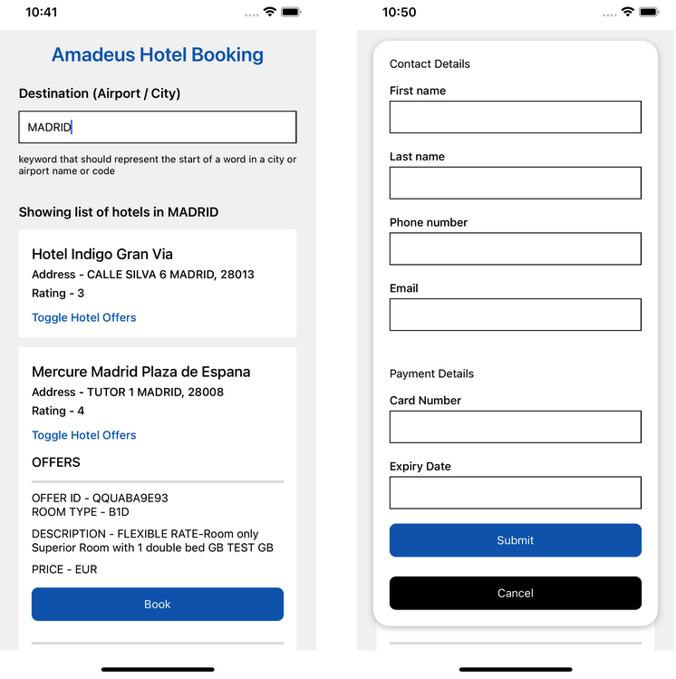 API Prototypes - Amadeus for Developers